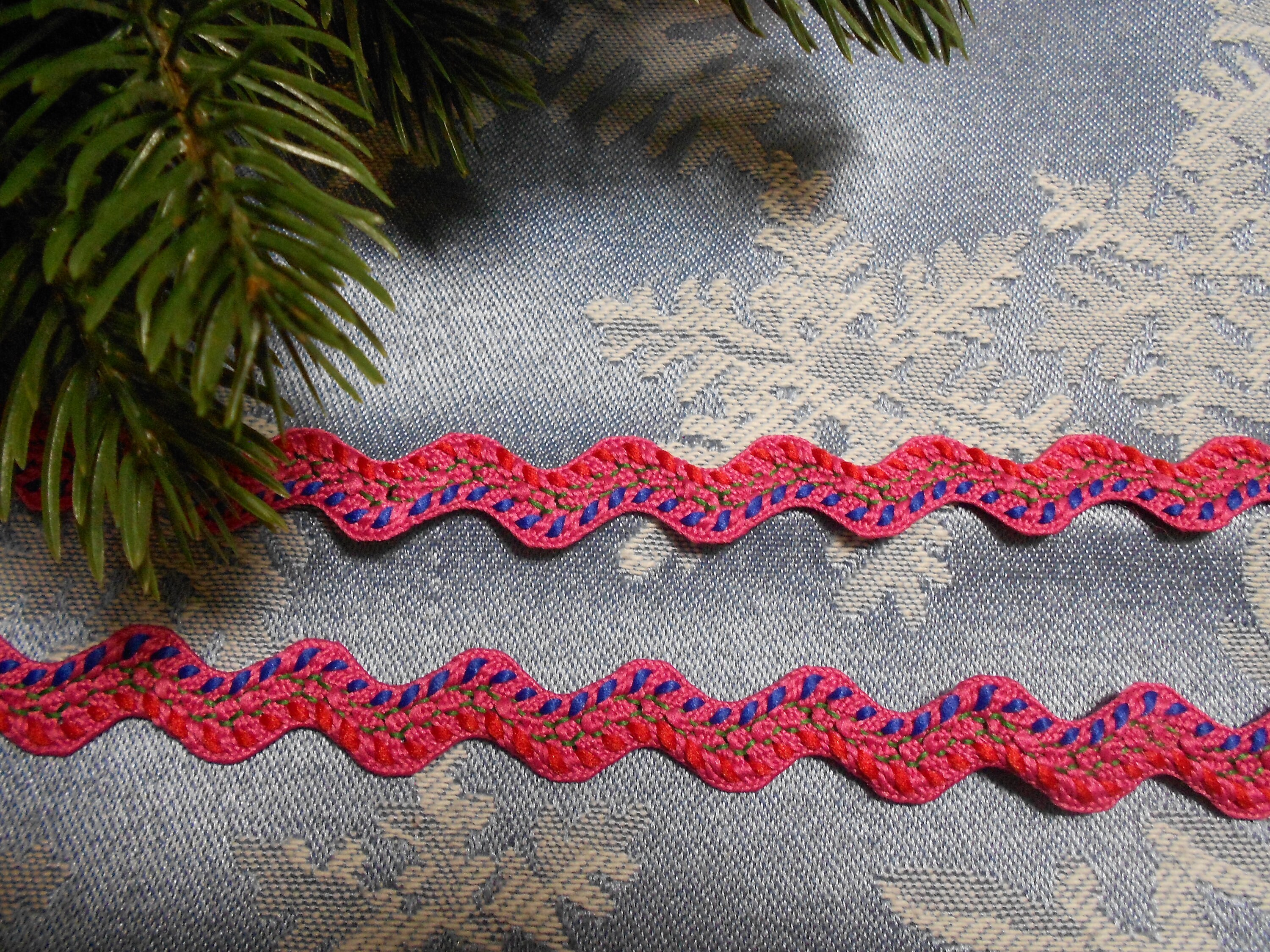 1 Yard 5/8 Inch Embroidered Rick Rack Journal or Junk Journal and ...