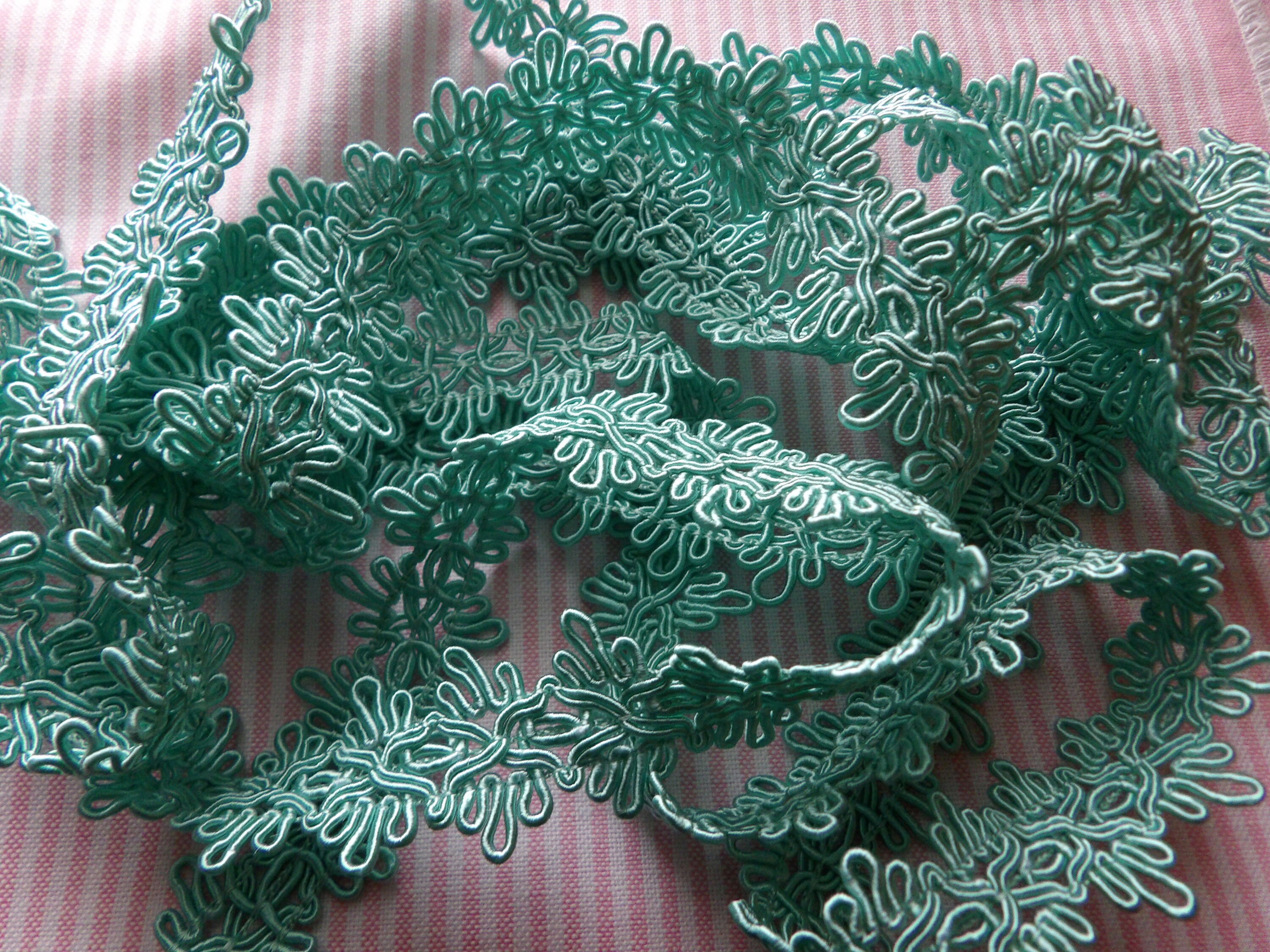1 Yard Aqua Daisy Gimp 1 Inch - Etsy