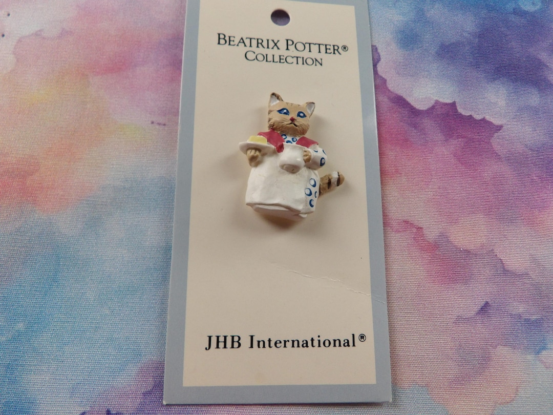 1 Vintage Button Mrs. Tabitha Twitched Beatrix Potter - Etsy