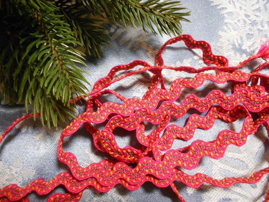 1 Yard 5/8 Inch Embroidered Rick Rack Journal or Junk Journal and ...