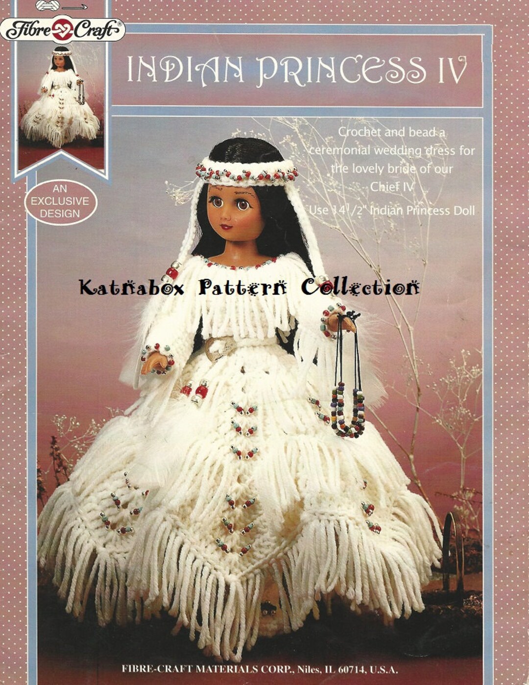 Crochet Indian Princess Bride Pattern #KC0170, Intermediate Skill Level ...