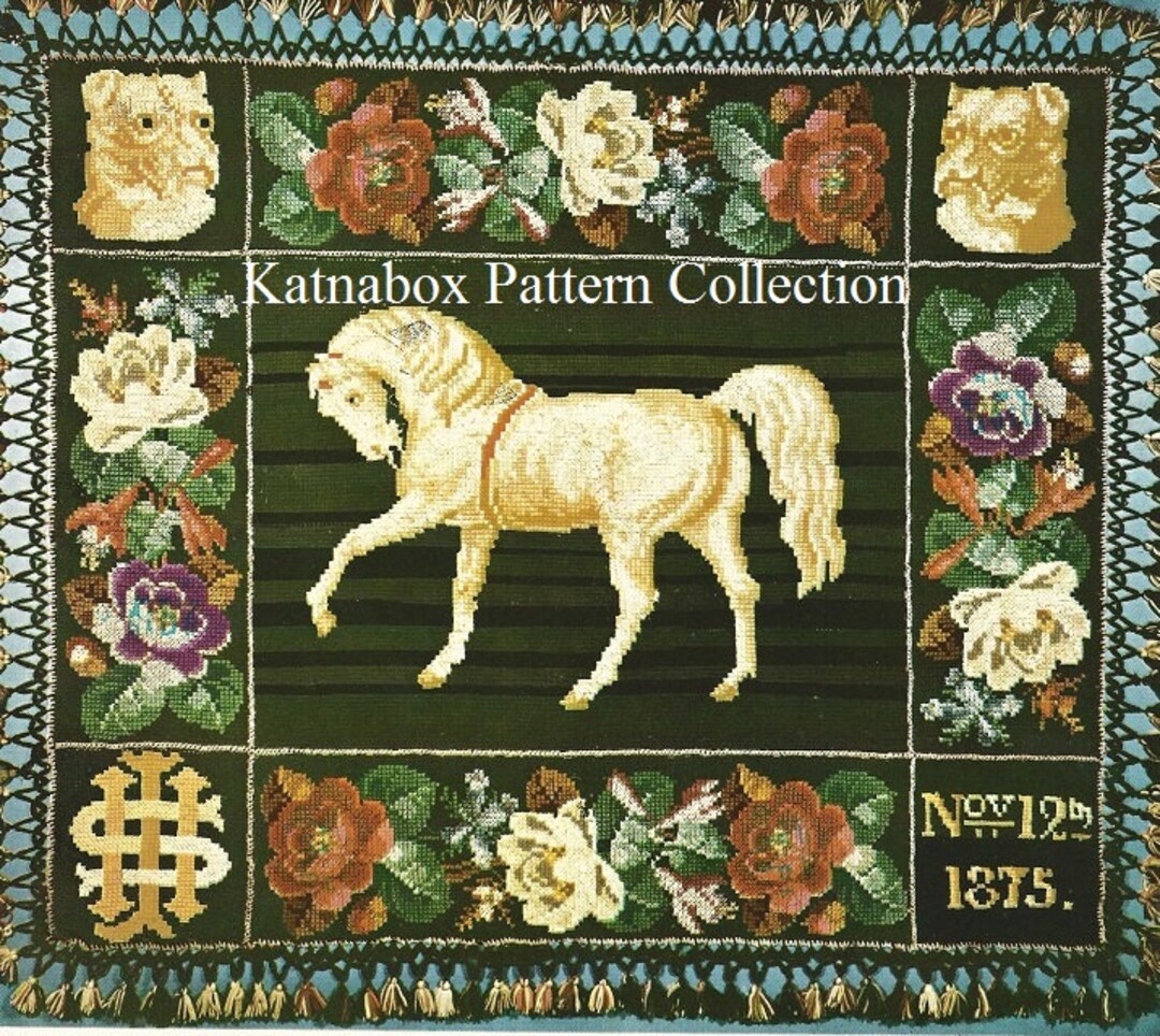 Crochet Victorian Carriage Robe Afghan Pattern Kc0253 Intermediate