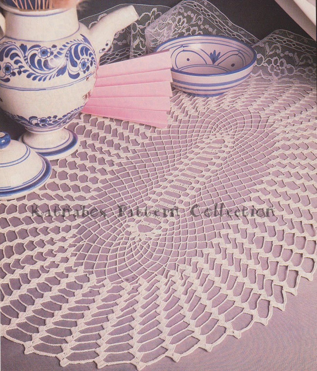 Crochet PDF Pattern: Oblong Original Doily - Etsy