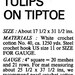 Crochet tulips on Tiptoe Doily Pattern KC1051, Intermediate Skill Level, Crochet PDF Digital ...