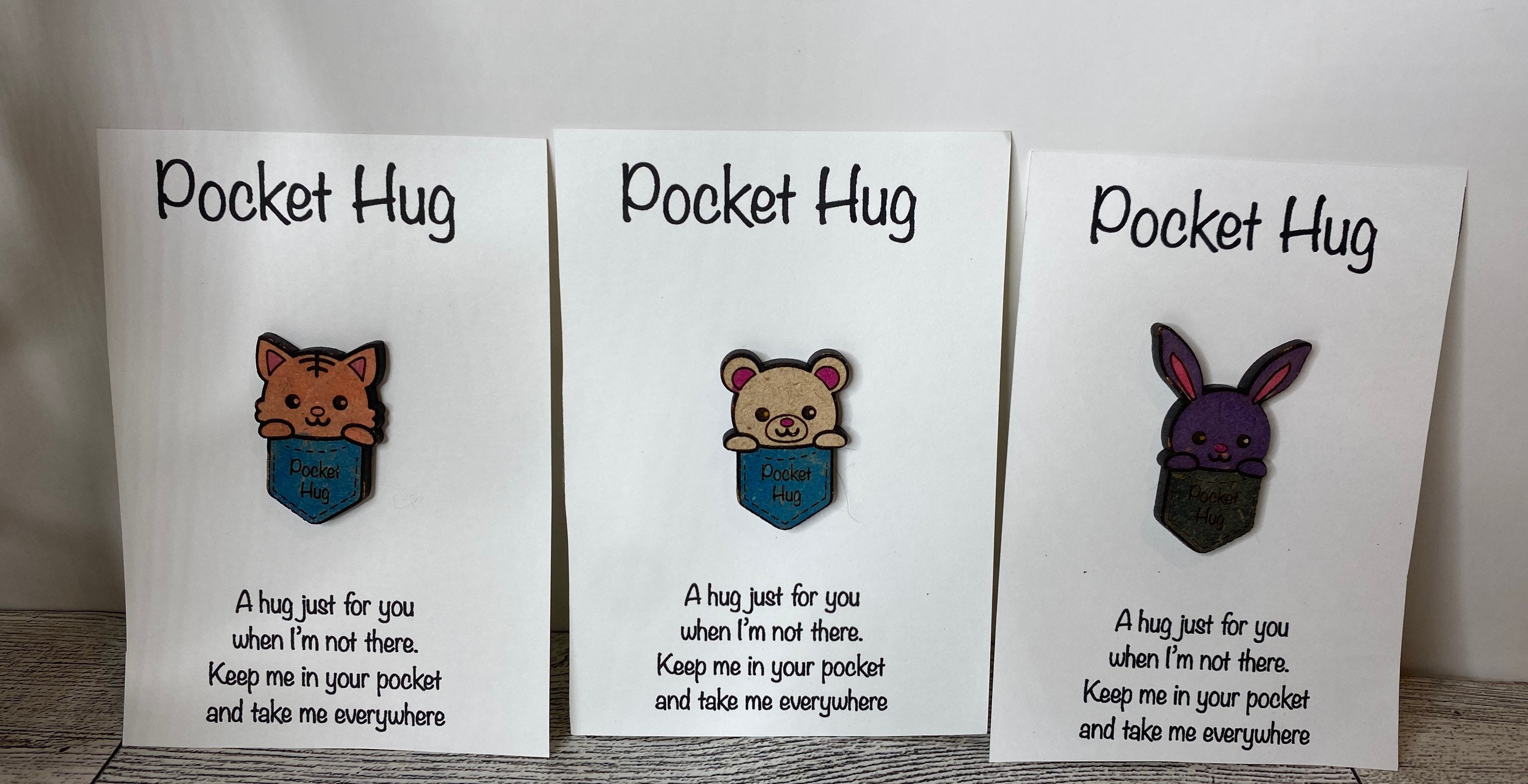 Pocket Hug Pocket Buddy Comfort Hug Hug Token Animal Pocket Hug - Etsy
