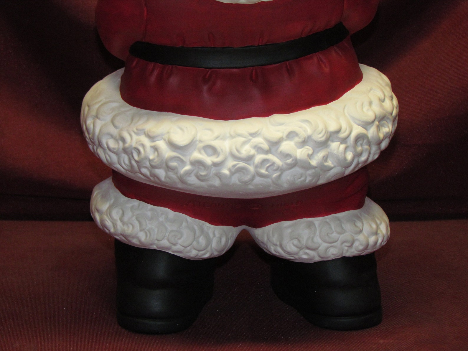 Ceramic Bisque Large Winking Vintage Santa Claus Hand Painted - Etsy