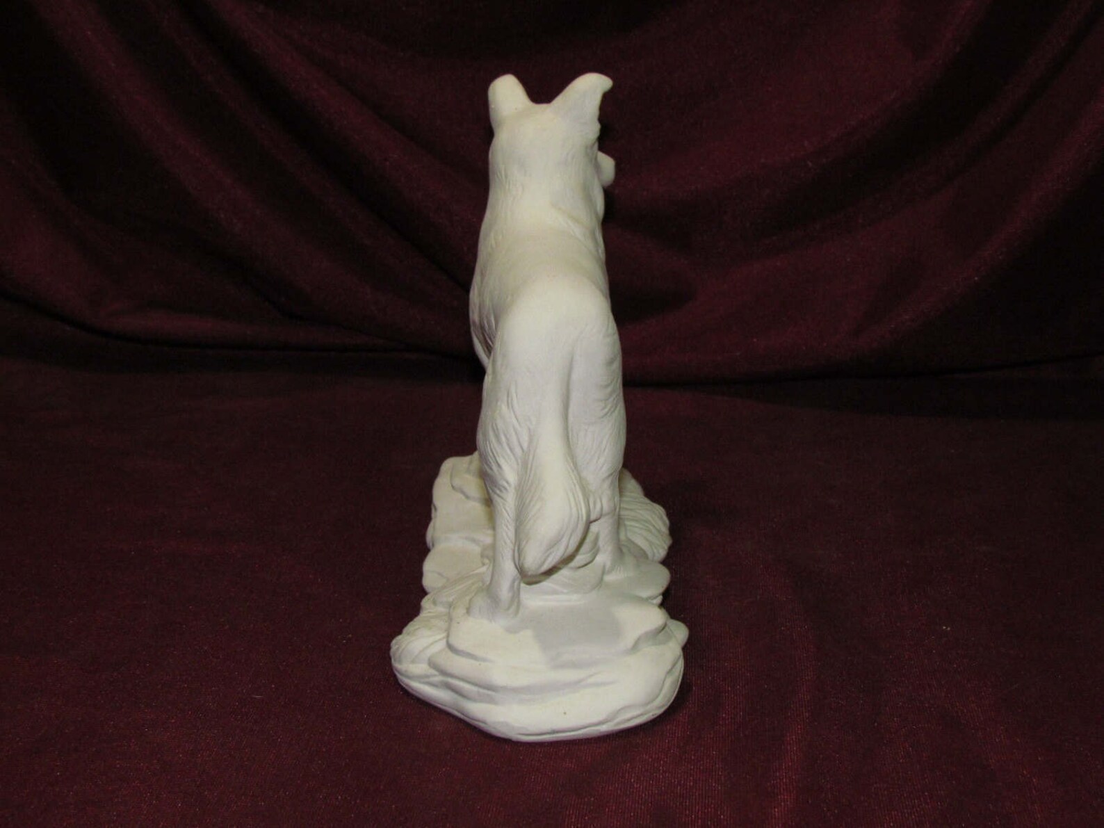 Ceramic Bisque U-paint Border Collie on A Rock Base Unpainted - Etsy