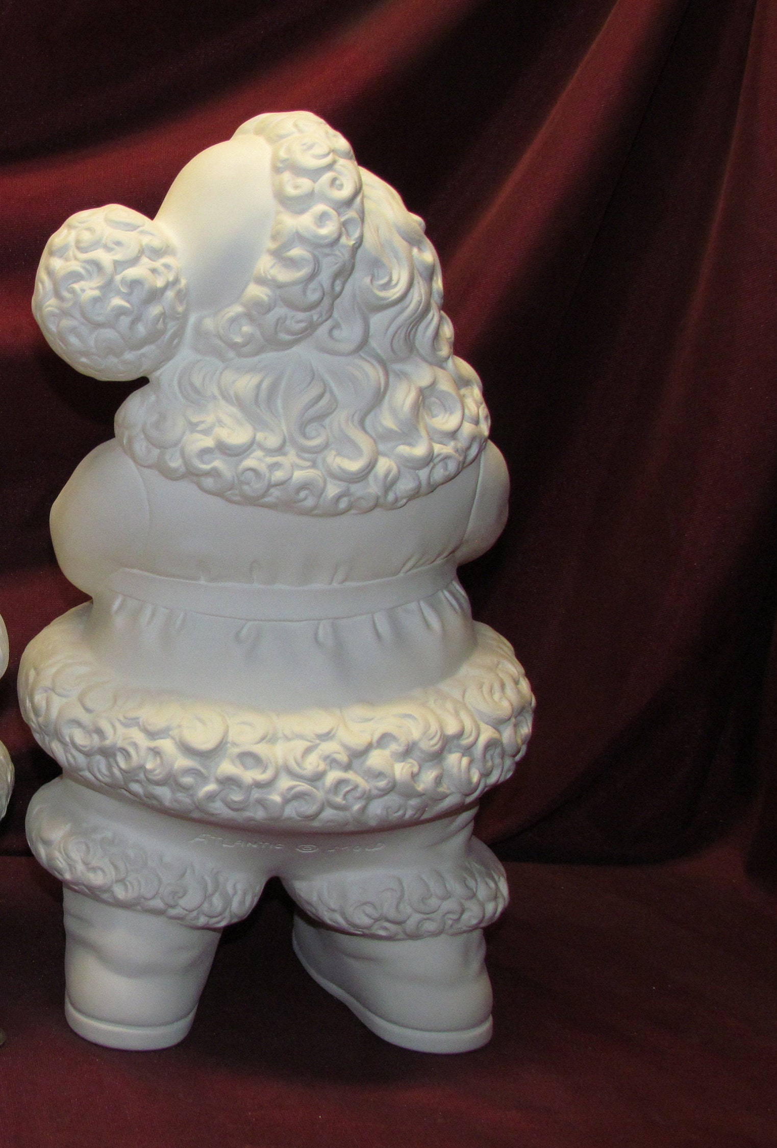 Ceramic Bisque Large Winking Vintage Santa Claus U Paint | Etsy