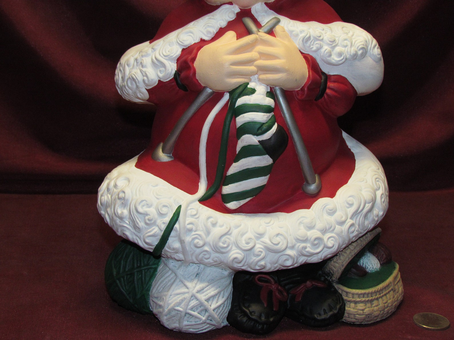 Ceramic Bisque Large Mrs Santa Claus Hand Painted Finished - Etsy