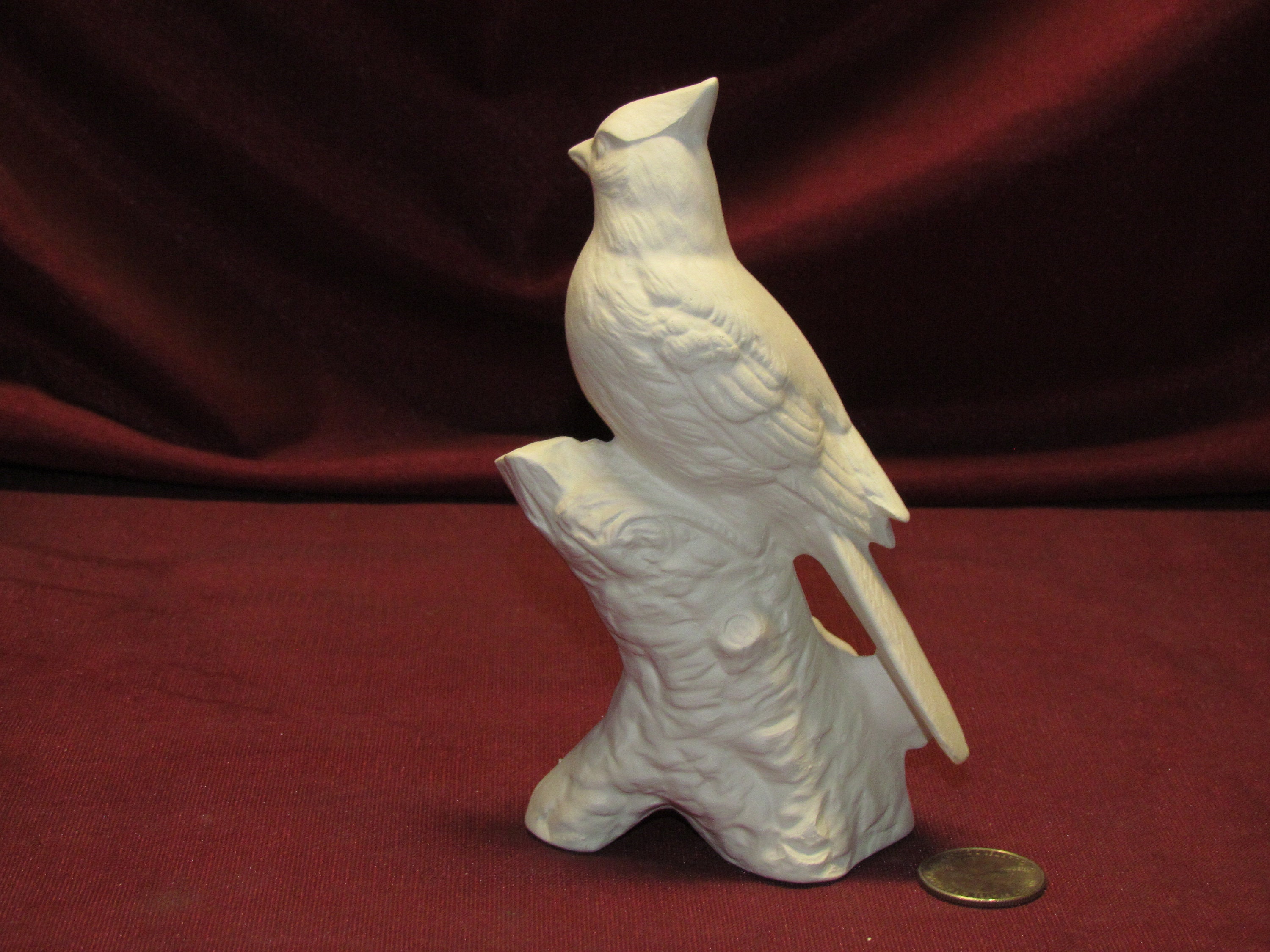 Ceramic Bisque U-paint Cardinal Bird Unpainted Ready to Paint - Etsy