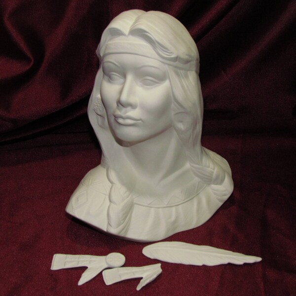 Ceramic Indian Busts - Etsy