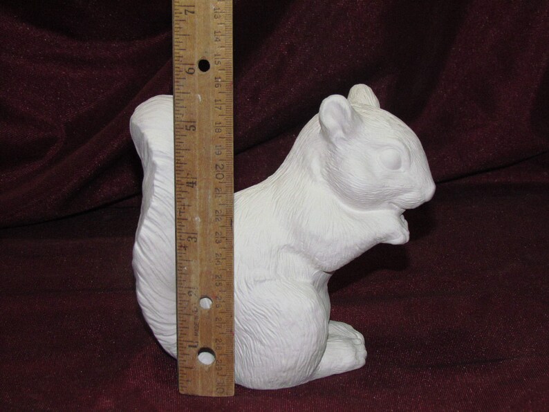 Ceramic Bisque U-Paint Squirrel With Paws Up Unpainted Ready | Etsy