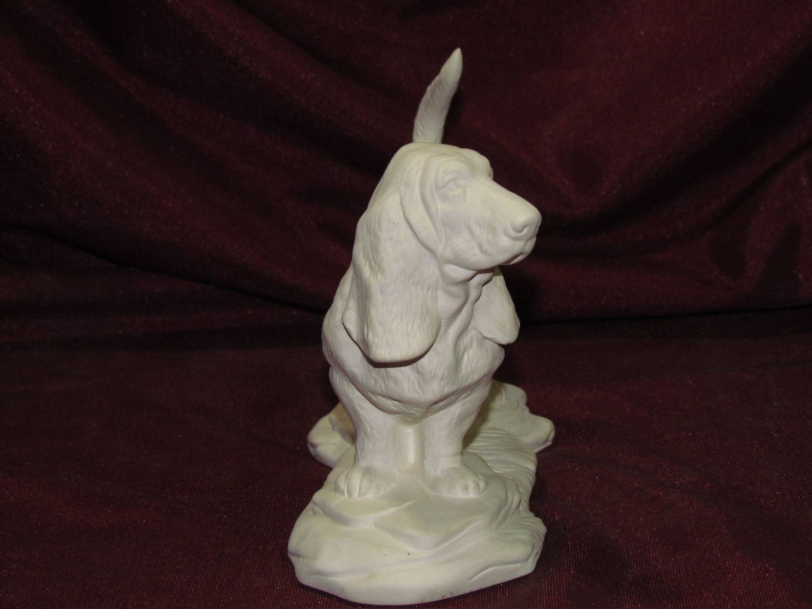 Ceramic Bisque U-paint Basset on A Rock Base Unpainted Ready - Etsy