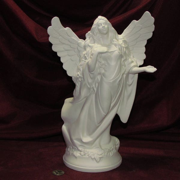 Ceramic Angel Unpainted Bisque - Etsy