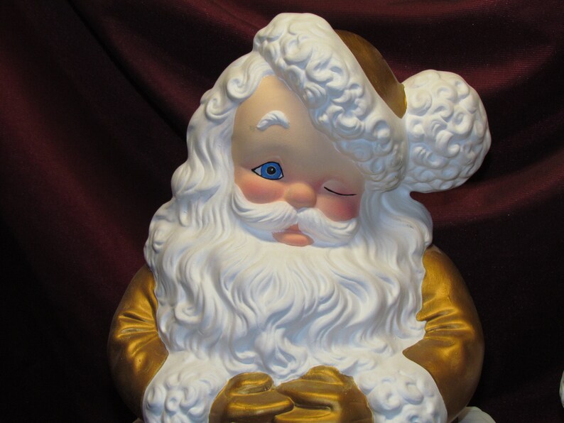 Gold and White Themed Large Mr. and Mrs Santa Claus Hand - Etsy