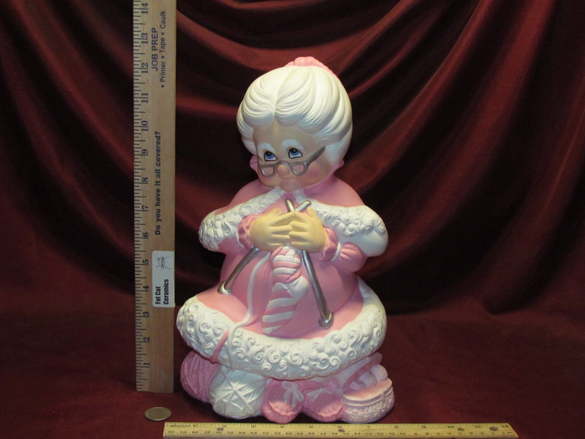 Pink Themed Large Mrs Santa Claus Hand Painted Finished Ready | Etsy