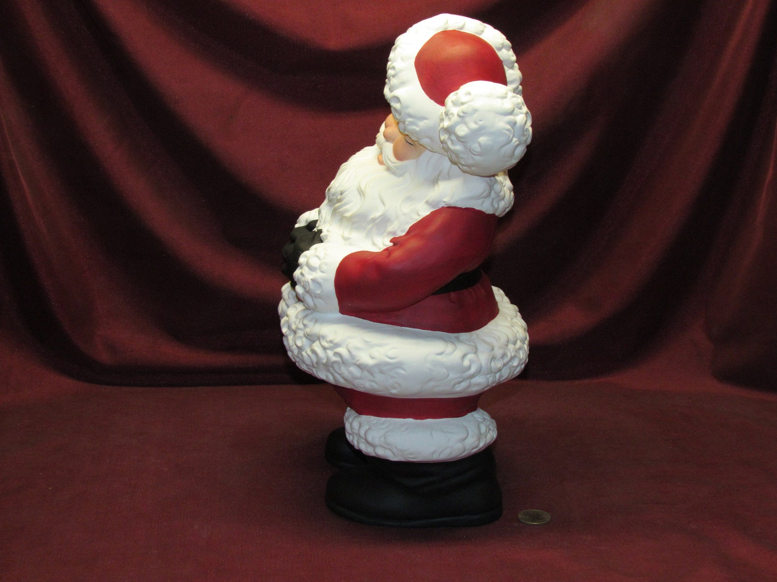 Ceramic Bisque Large Winking Vintage Santa Claus Hand Painted - Etsy