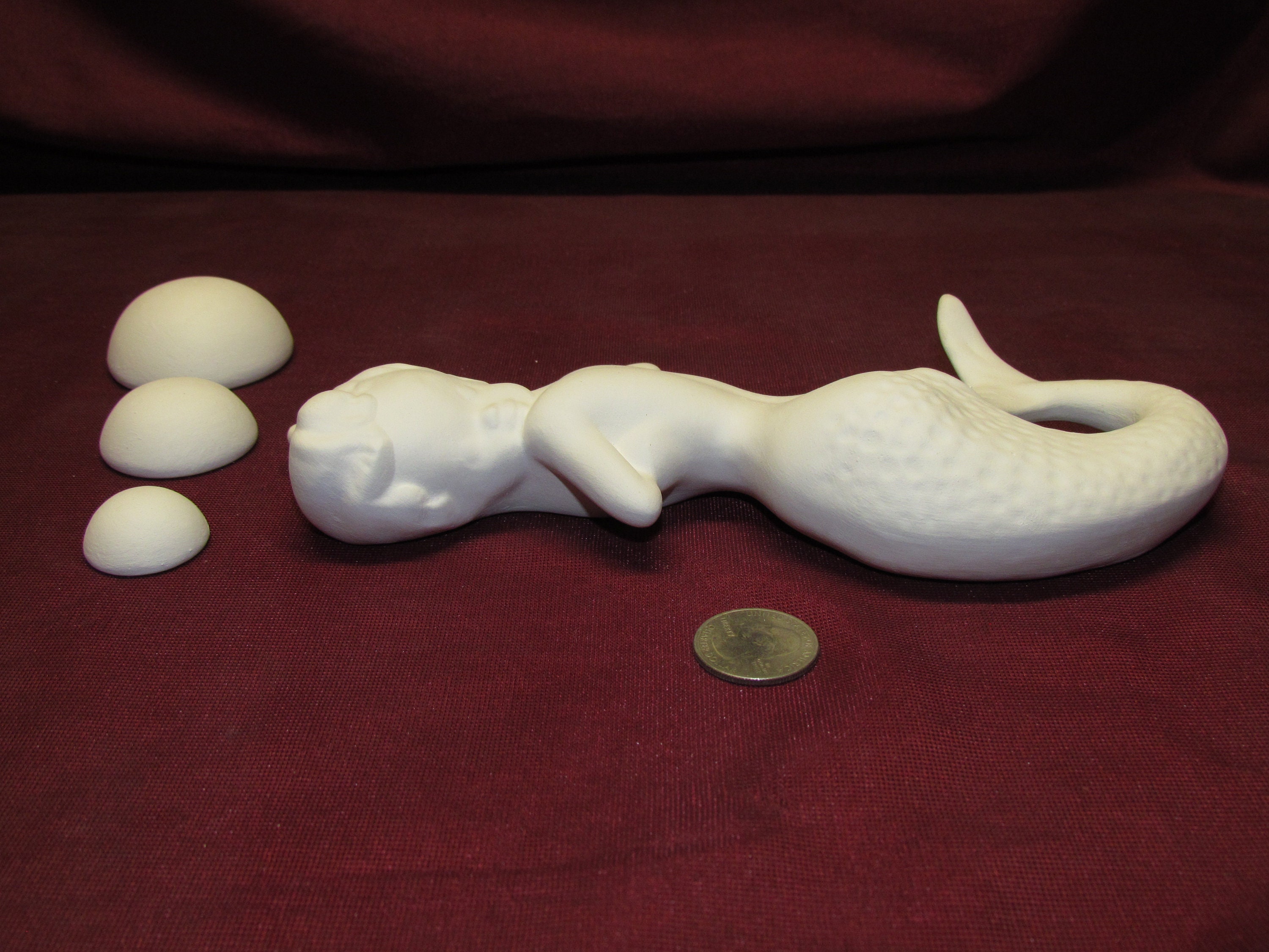 Ceramic Bisque U-paint Mermaid Bubbles and Babies Wall | Etsy