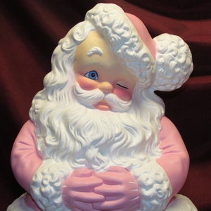 Pink Themed Large Mr. and Mrs Santa Claus ~ Hand Painted Finished Ready ...