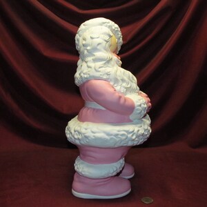 Pink Themed Large Winking Vintage Santa Claus Hand Painted Finished ...