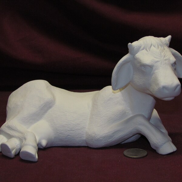 Ceramic Bisque Highland Cow - Etsy