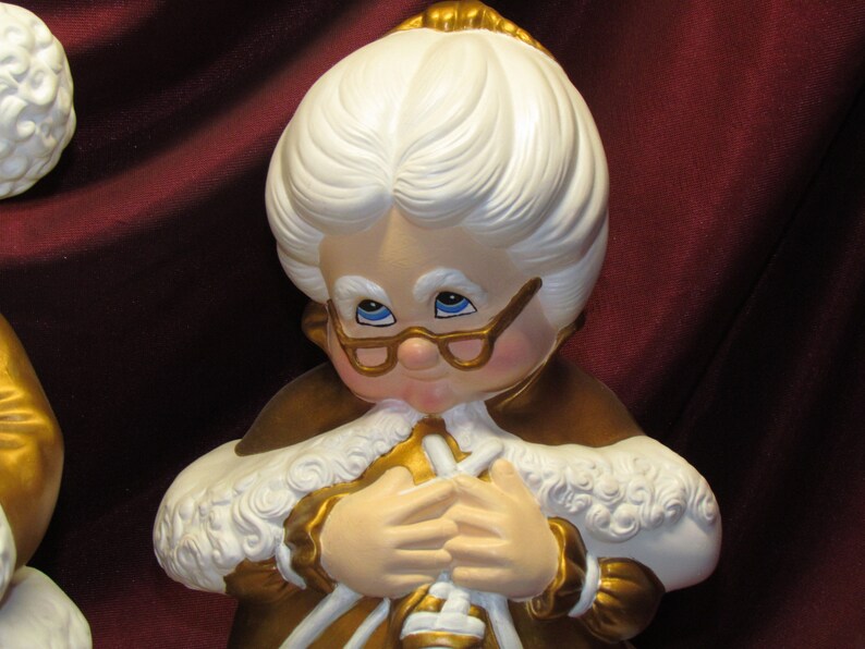 Gold and White Themed Large Mr. and Mrs Santa Claus Hand - Etsy