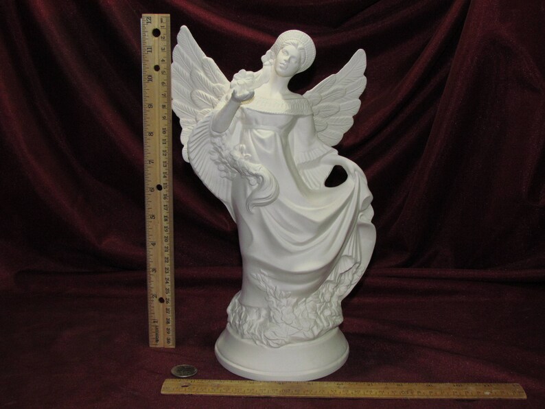 Ceramic Bisque U-paint Fantasy Maiden Angel Unpainted Ready to - Etsy