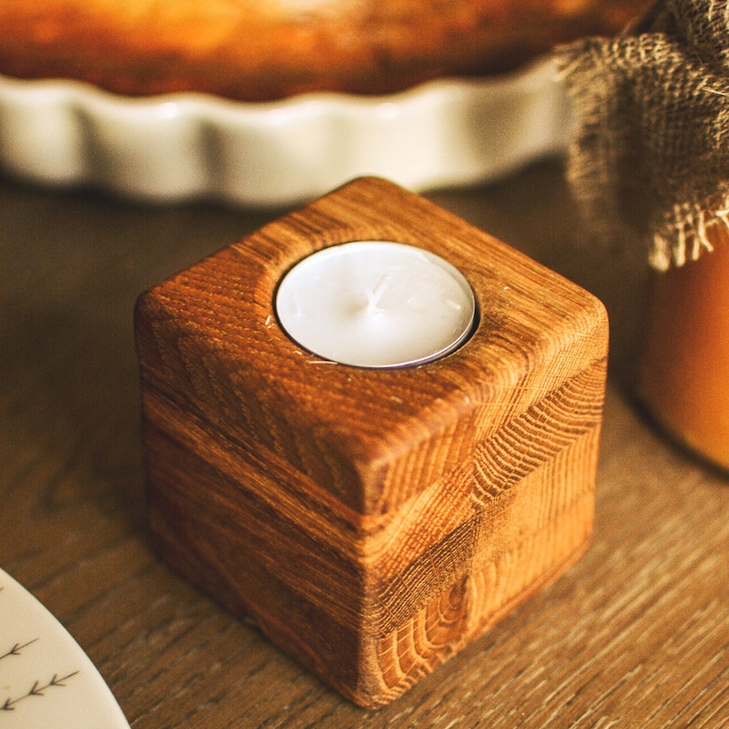 Square Candle Holder - Etsy