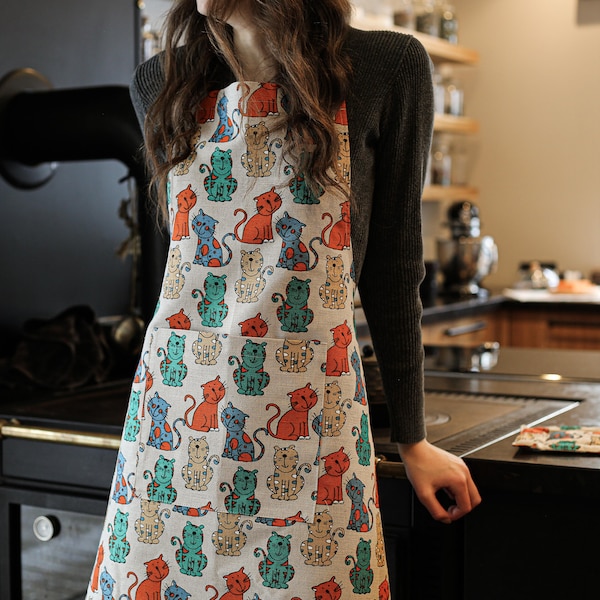 Natural Linen Apron - Etsy