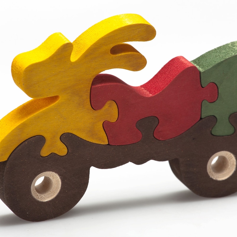 Motorcycle Puzzle - Etsy