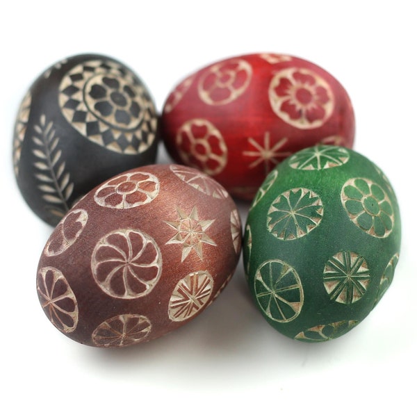 Carved Wooden Egg - Etsy