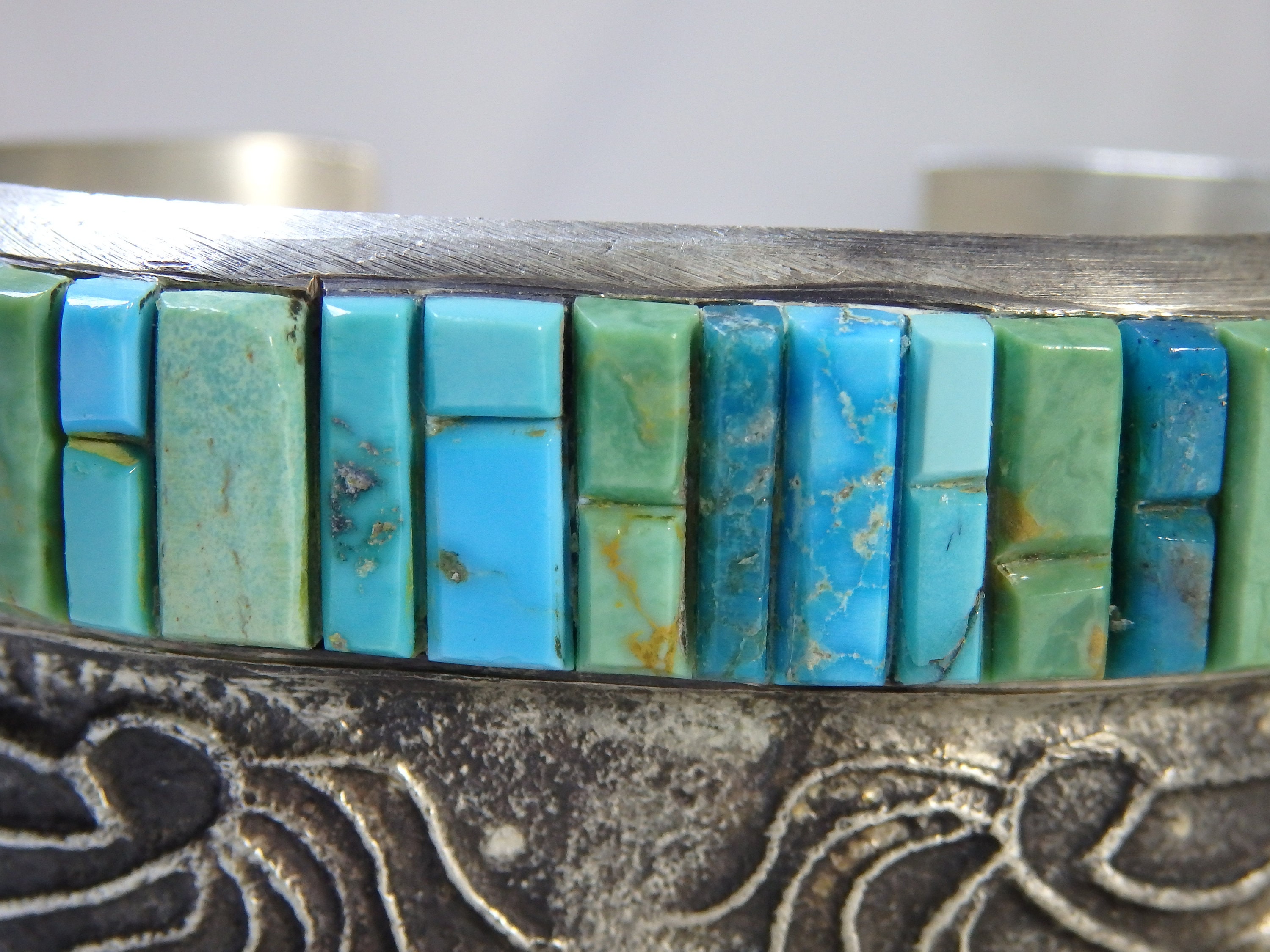 NAVAJO Rose Chee USA Mined TURQUOISE Sampler Tufa Cast - Etsy
