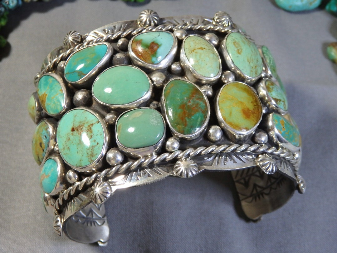 Giant 183g NATIVE AMERICAN Jacob Troncosa Royston TURQUOISE - Etsy