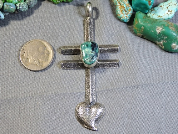 NAVAJO Kevin Yazzie Orville Jack TURQUOISE Tufa Cast … - Gem