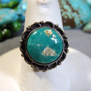 Natural Nevada FOX Mine TURQUOISE Sterling Silver RING Sz7 - Etsy