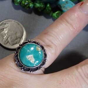 Natural Nevada FOX Mine TURQUOISE Sterling Silver RING Sz7 - Etsy