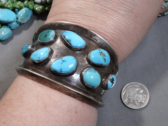 127g NATIVE AMERICAN Castle Dome TURQUOISE cluster St… - Gem