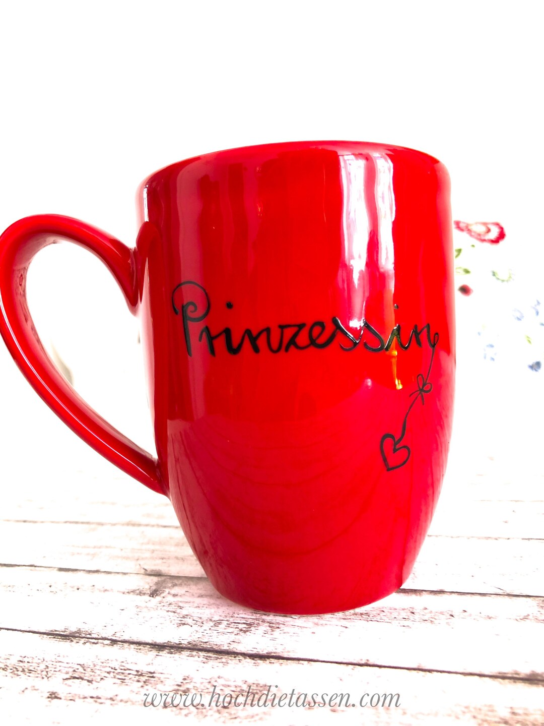 Cup Princess Cup Princess Red Cup Red Dishes Large Cup Etsy Uk