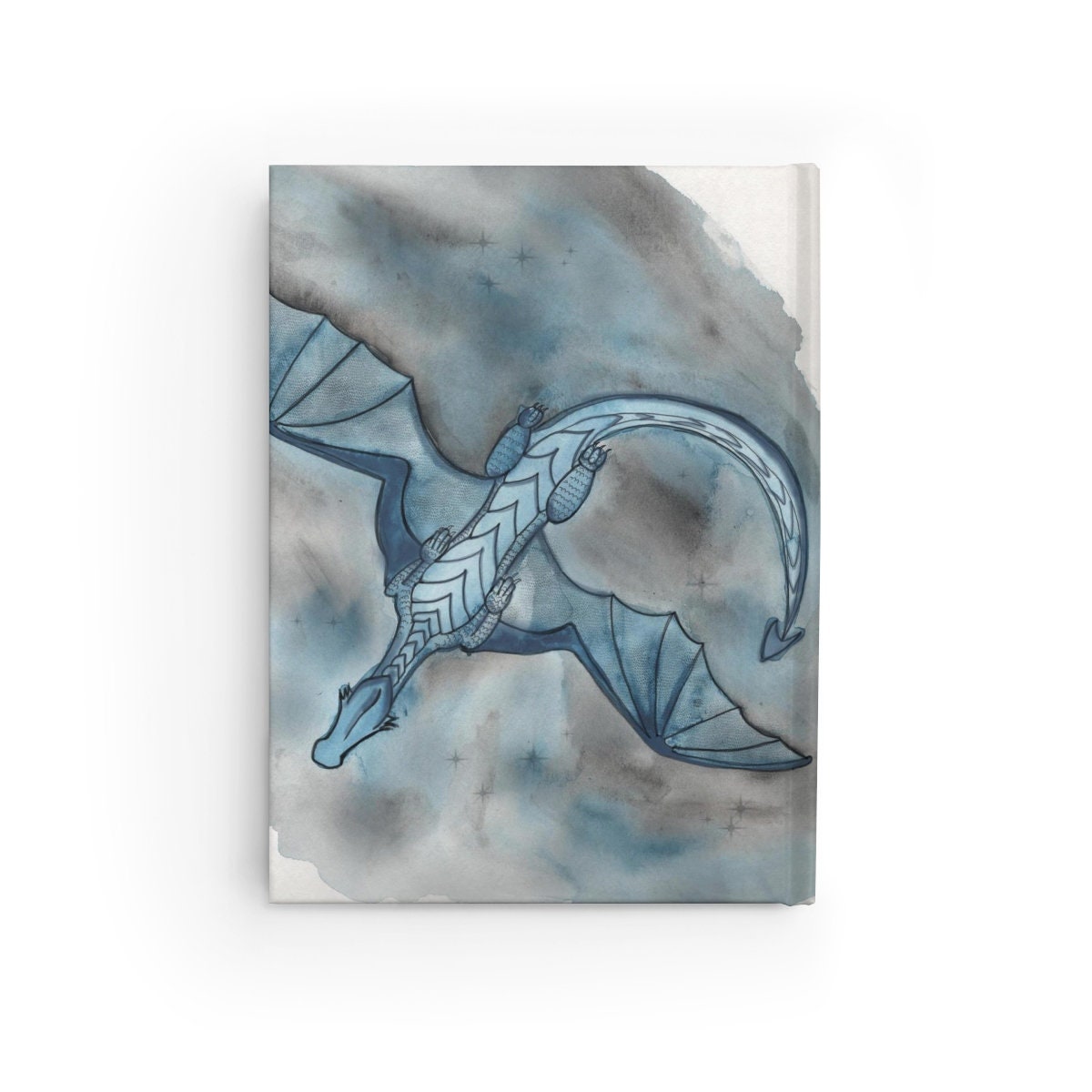 Hardcover Journal, Dragon Notebook, Lined Journal, Dragon Watercolor ...