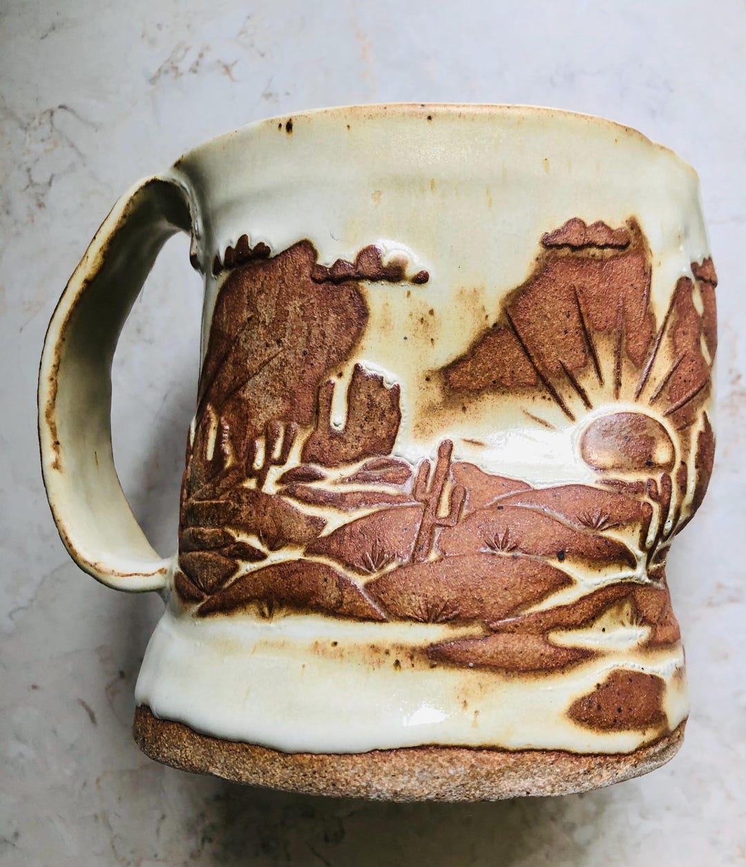 Ranch Lady Style! Rustic, Fun, Funky, Unique! Large Hand Built Ceramic ...