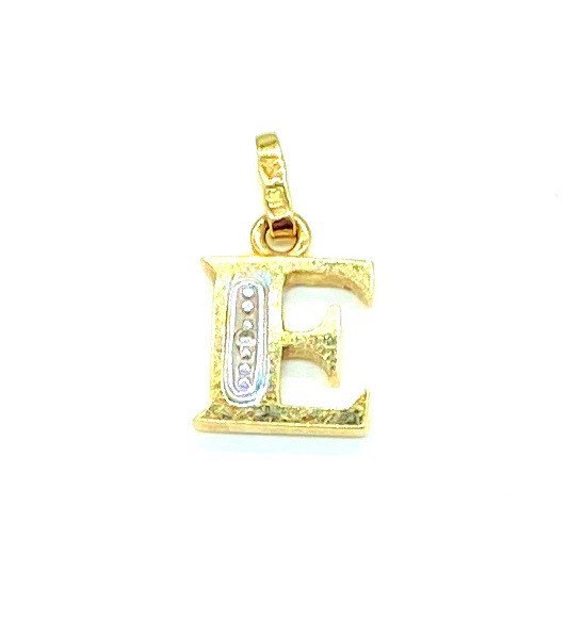 Ai12. Vintage ABC 10k Solid Gold Letter E Charm Initial E - Etsy