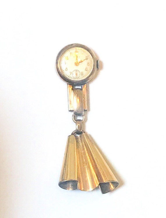 Y2. Vintage Elem Lady's Lapel Watch - Gem