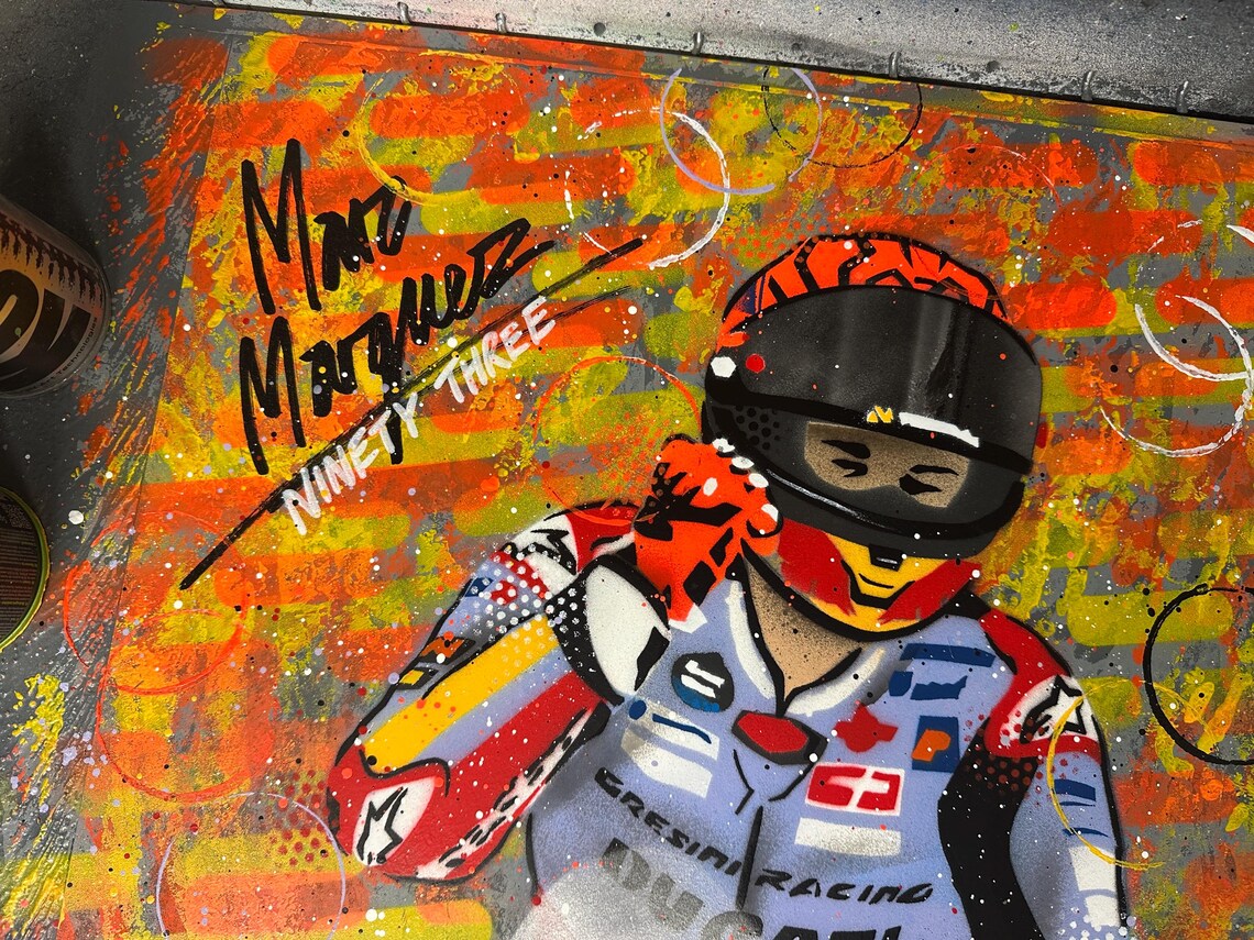 Marc Marquez, 2024 - Graffiti Painting - Etsy