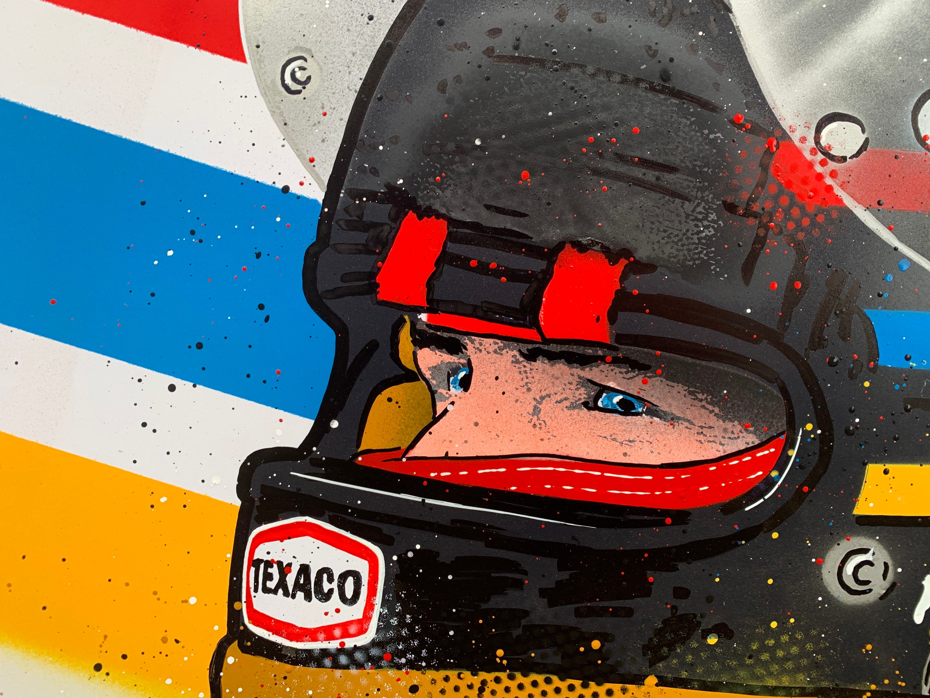 James Hunt Graffiti Painting - Etsy
