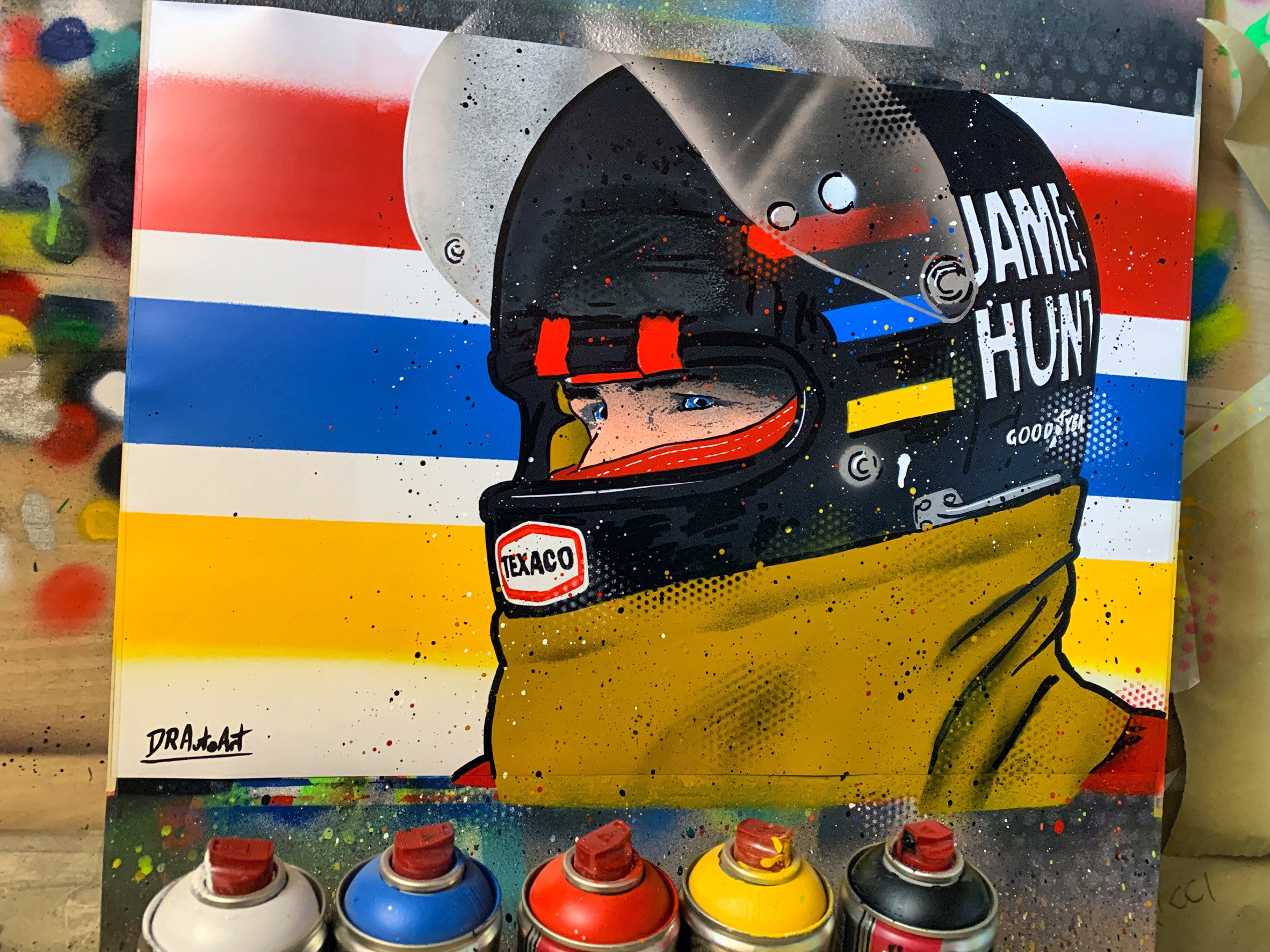 James Hunt Graffiti Painting - Etsy