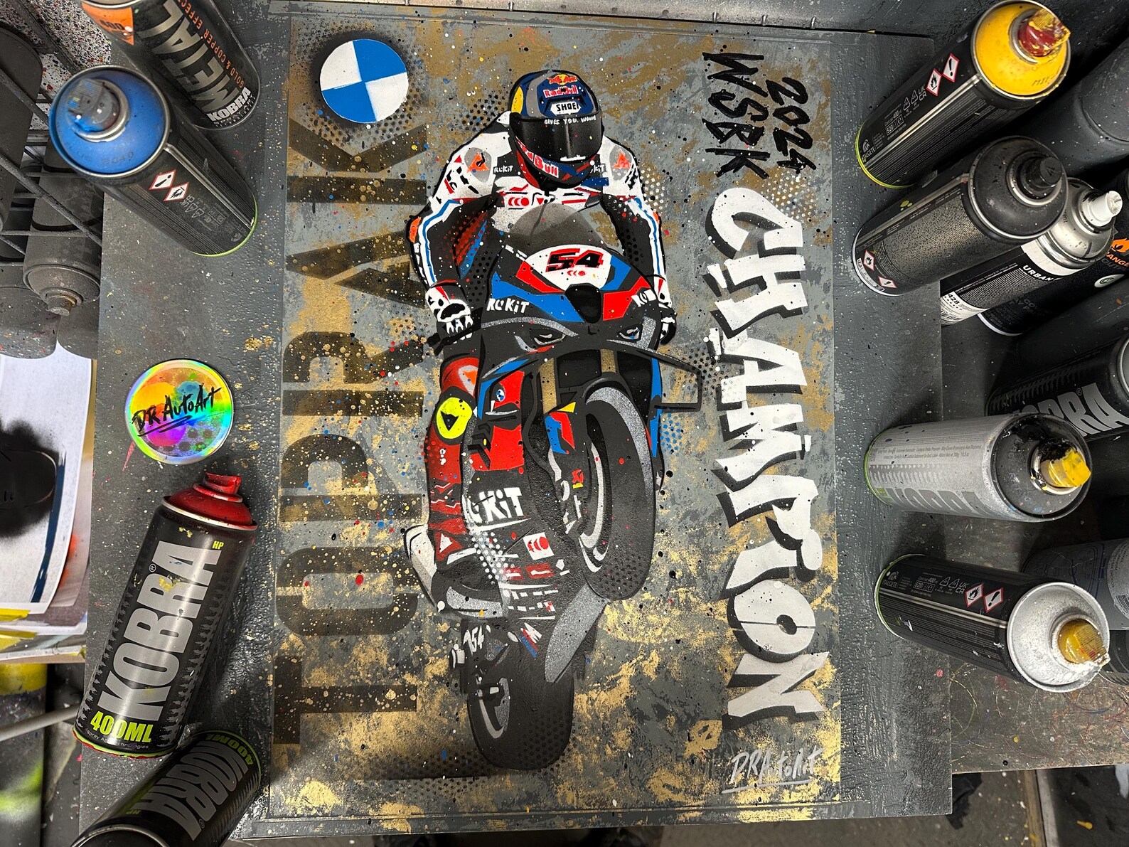 Toprak Razgatlıoğlu, 2024 WSBK Champ - Graffiti Painting - Etsy