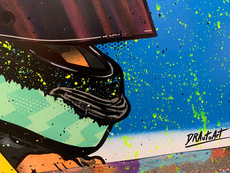 Daniel Ricciardo Graffiti Painting - Etsy