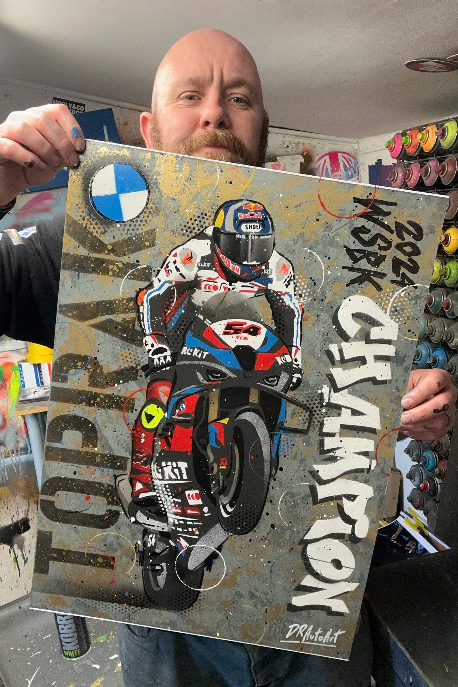 Toprak Razgatlıoğlu, 2024 WSBK Champ - Graffiti Painting - Etsy