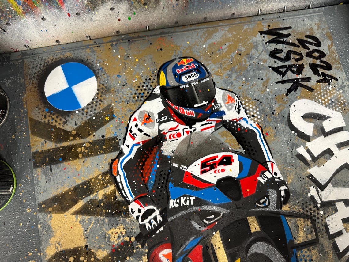 Toprak Razgatlıoğlu, 2024 WSBK Champ - Graffiti Painting - Etsy