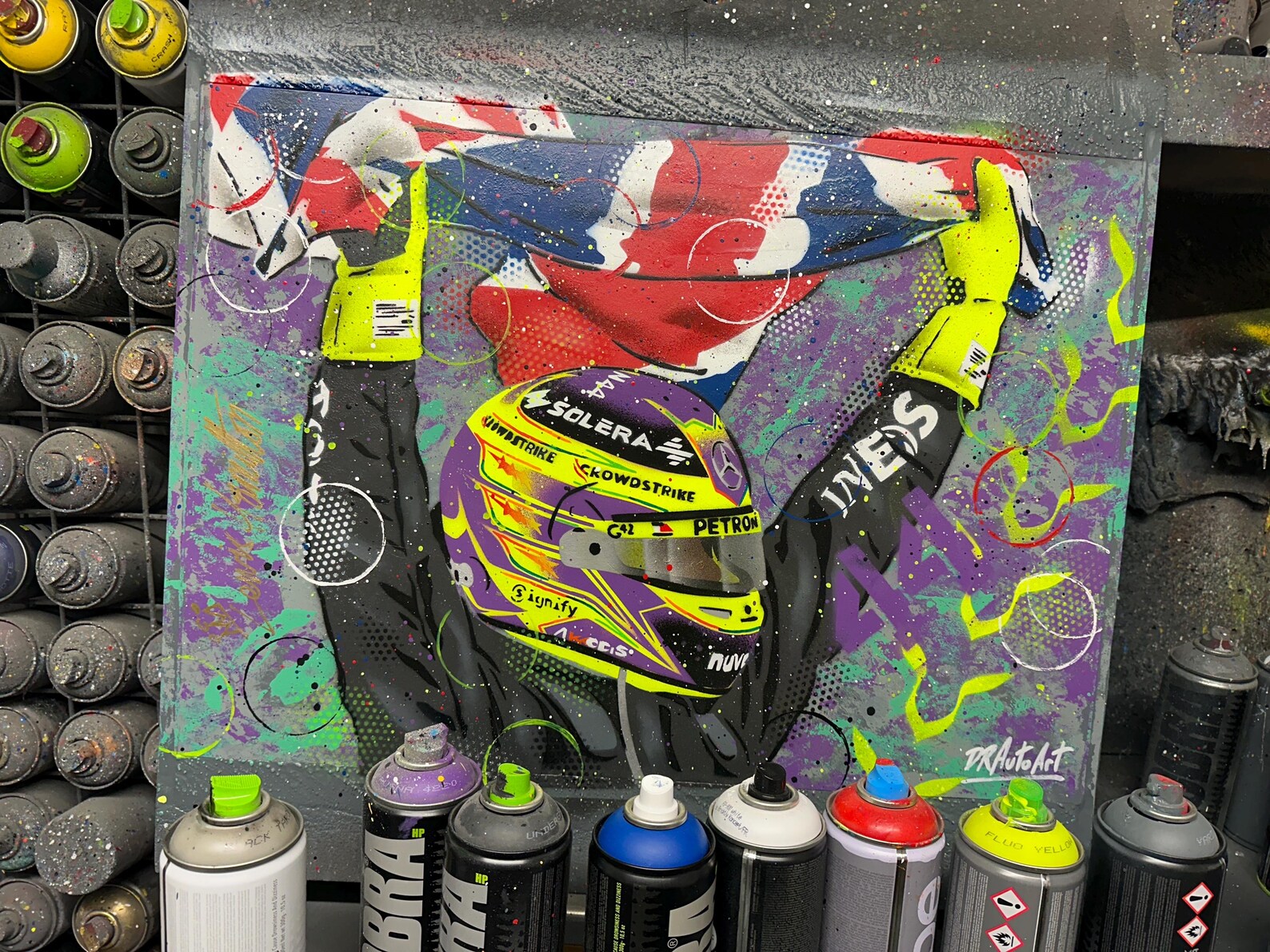 Lewis Hamilton, 2024 - Graffiti Painting - Etsy